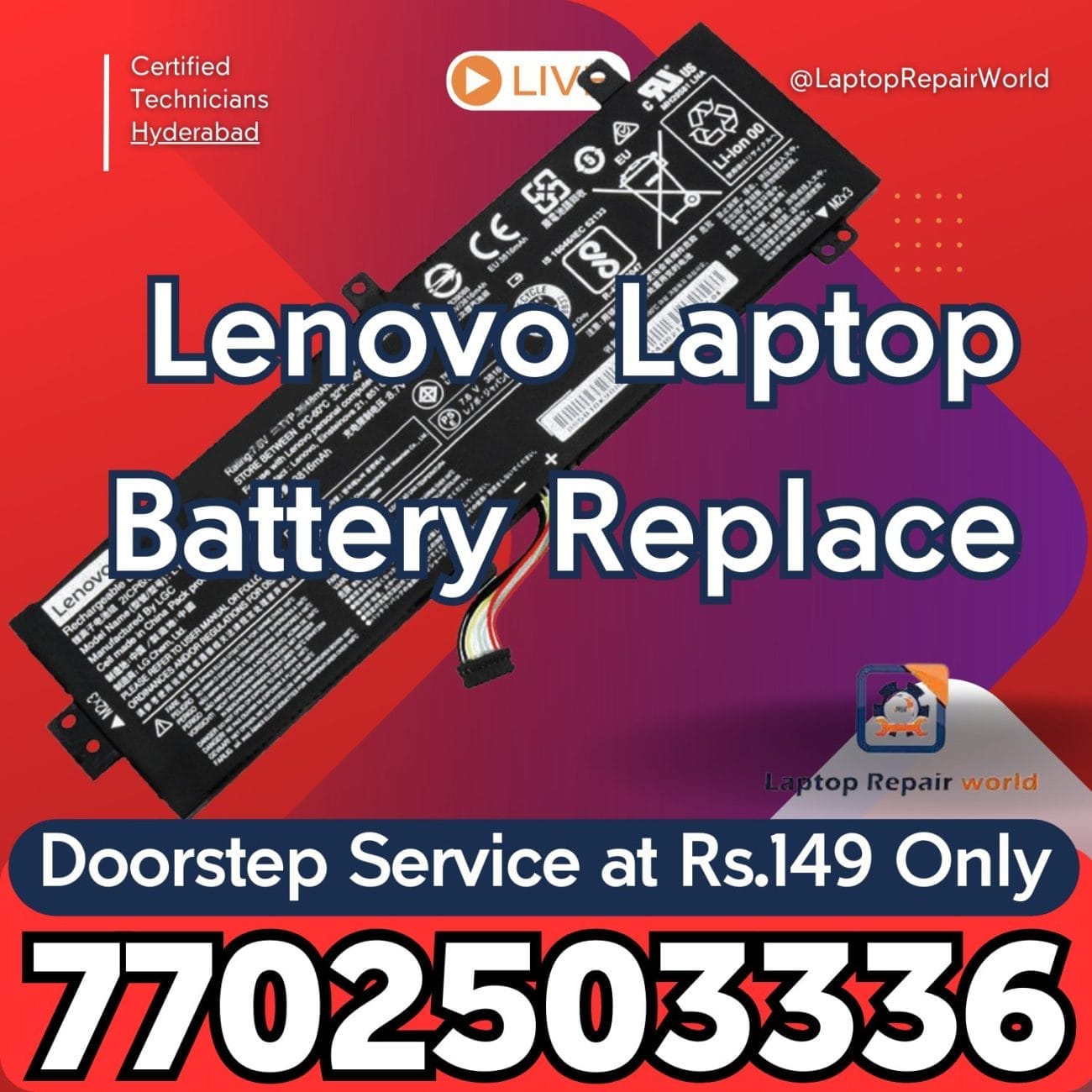 Lenovo G500s Battery Hyderabad | Doorstep Service | Power Restore